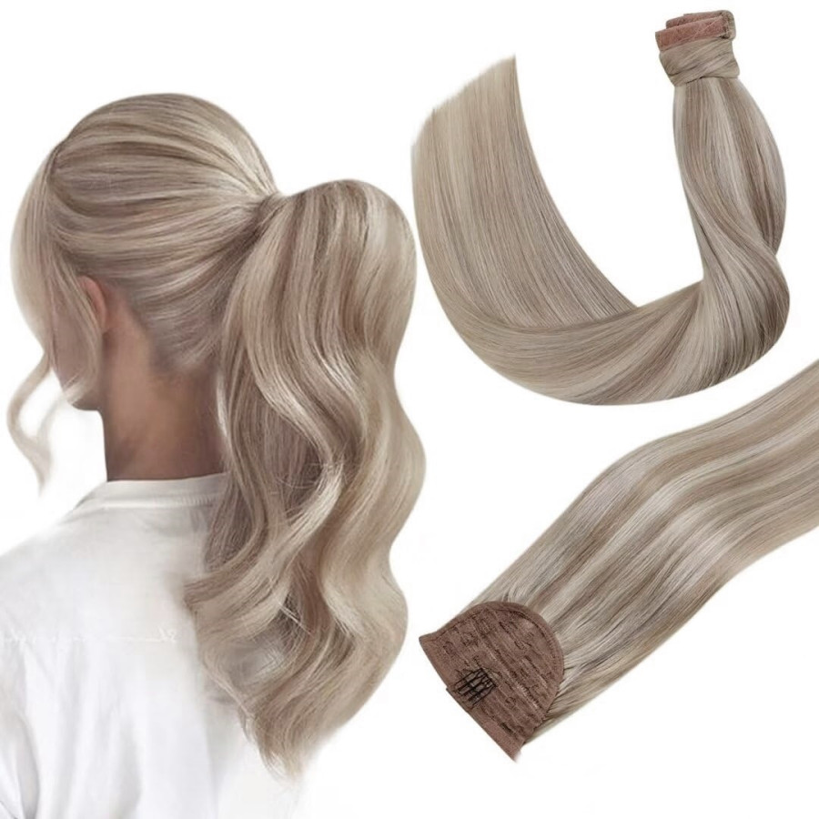 Cozi de Par Deluxe Blond Alb